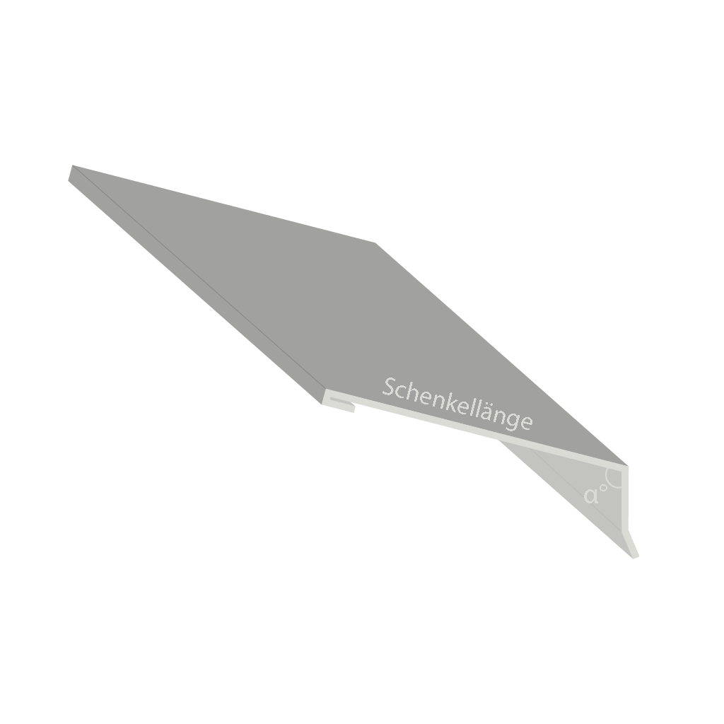 Kantteile | Iso Prallblech 77/200/20, RAL 8011 Nussbraun | Nordbleche